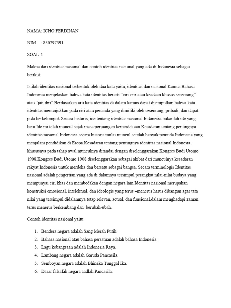 TUGAS 2 PPKN (TUTON) 2 | PDF