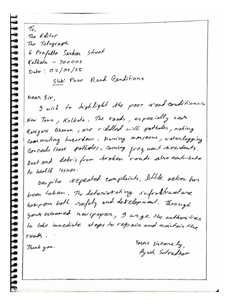 English Letter | PDF