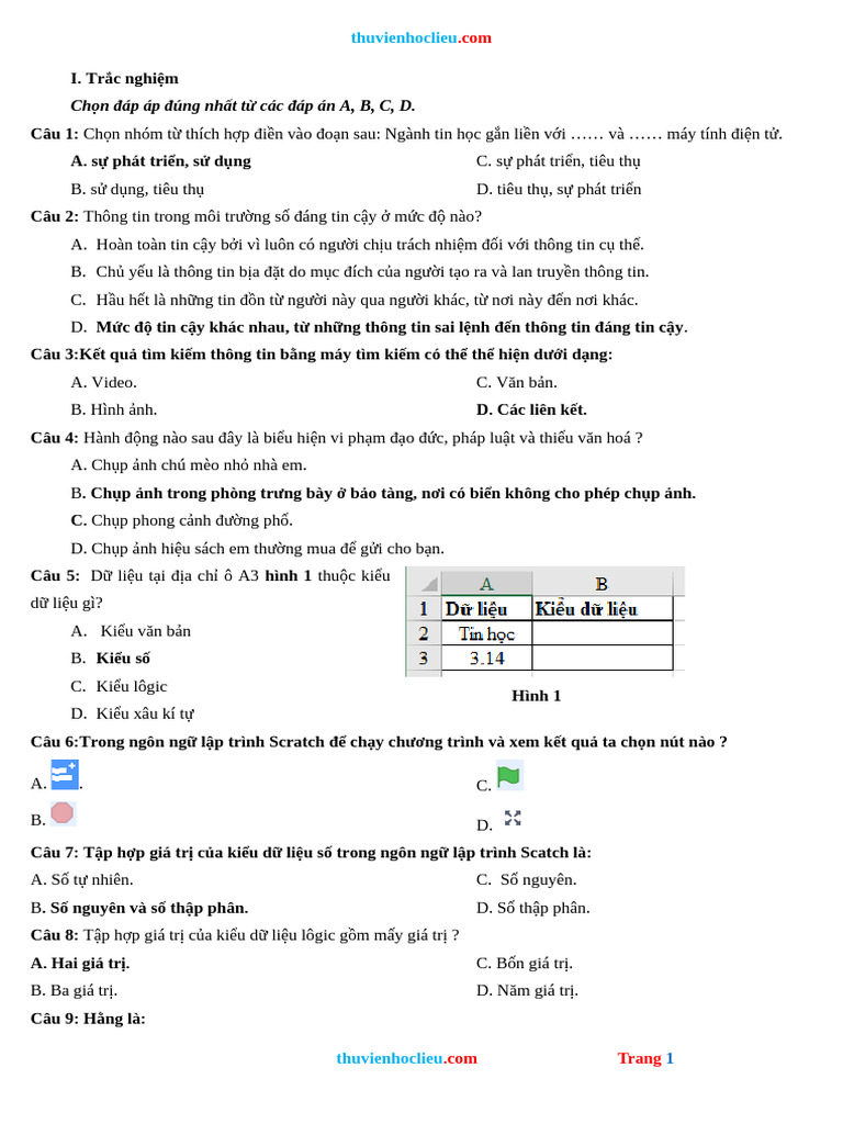 thuvienhoclieu.com-De-kiem-tra-HK2-Tin-8-KNTT | PDF