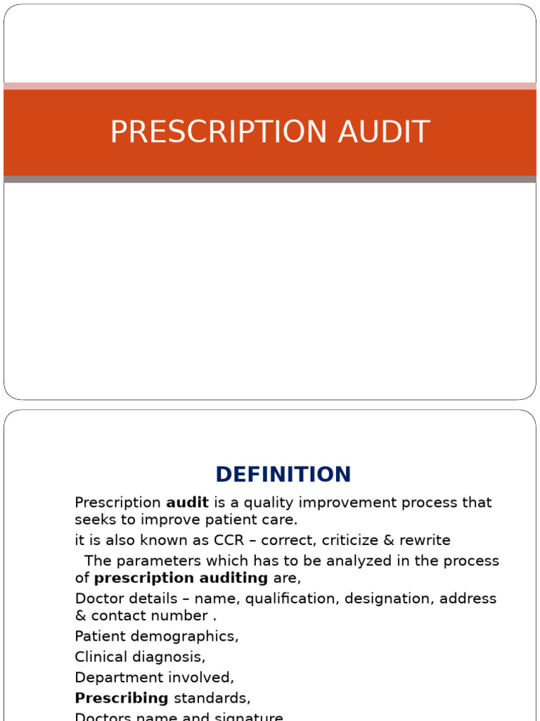 17.prescription Audit New 2024 3 | PDF | Medical Prescription | Diabetes