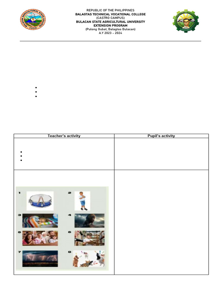 Detailed Lesson Plan in Music 1 | PDF | Rhythm | Lesson Plan