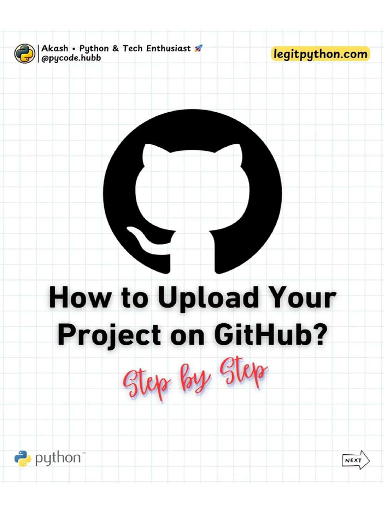 GitHub Guide - How To Upload Project | PDF