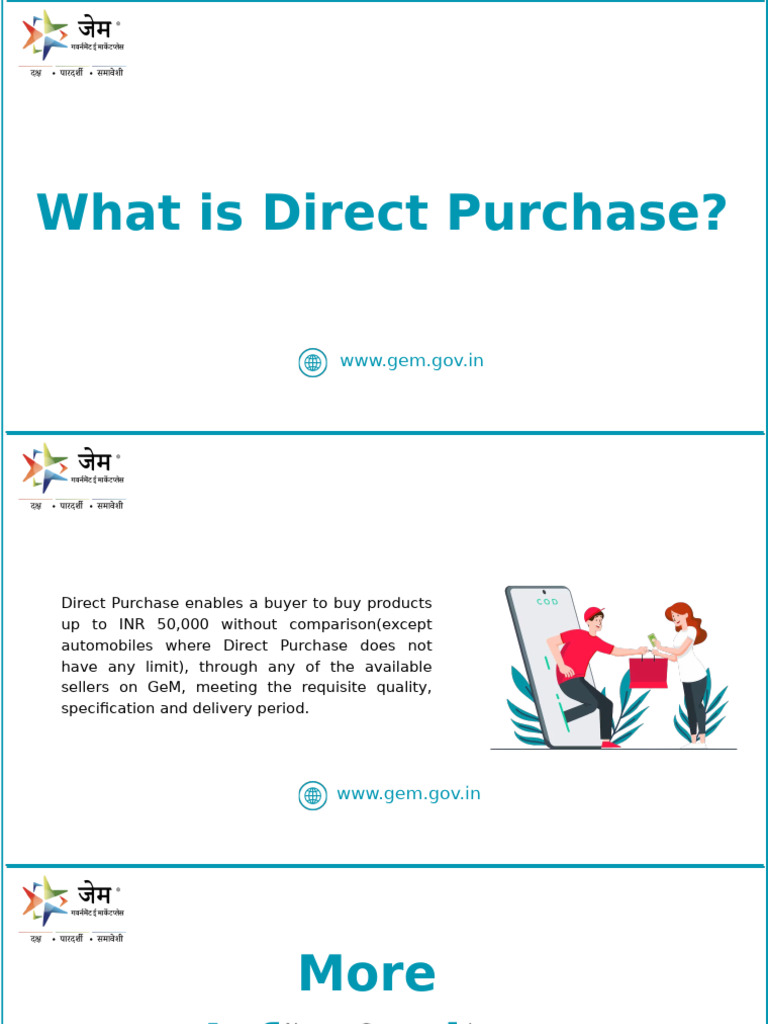 Direct Purchase Limits on GeM Explained | PDF