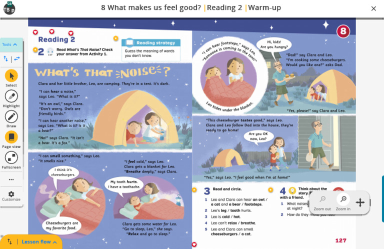 Reading 2 Teach - Present Reading 2 8 What makes us feel good Now I ...