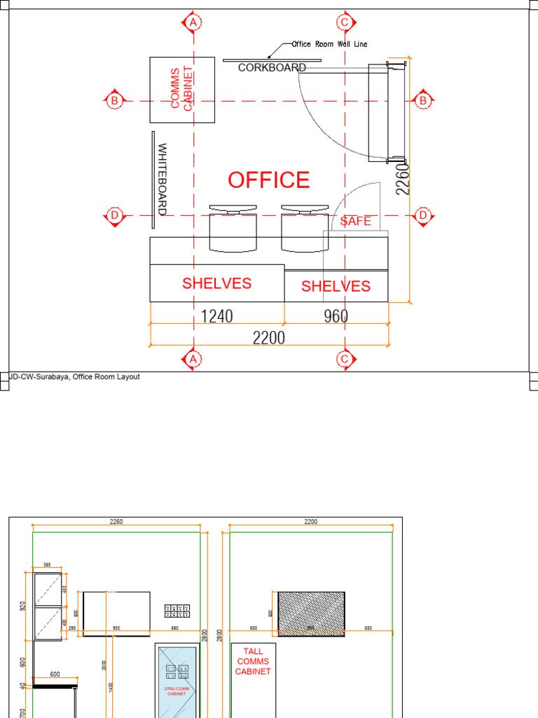 Office & Staff Room Layout-Elevation R1 | PDF