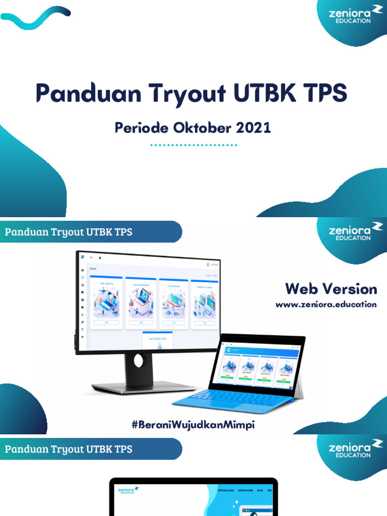 Panduan Tryout Utbk TPS Zeniora - Periode Oktober | PDF