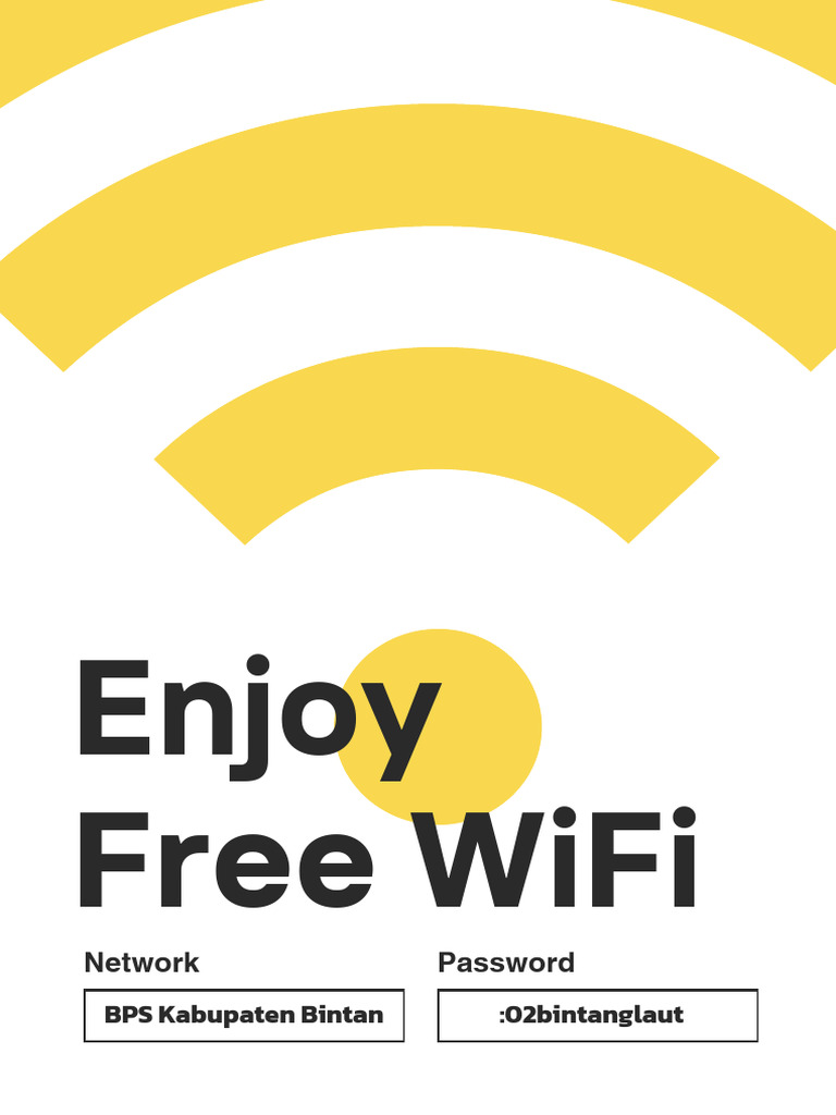 White Yellow Free WiFi Flyer | PDF