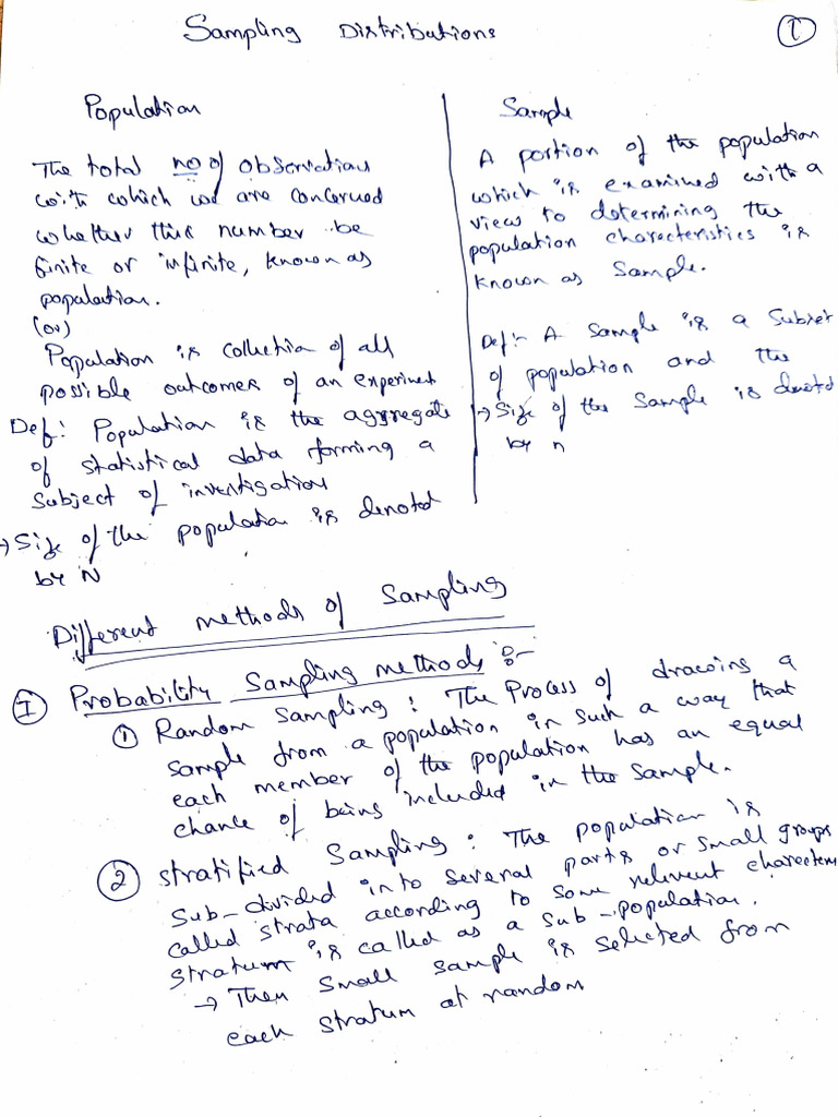 Sampling Distributions | PDF