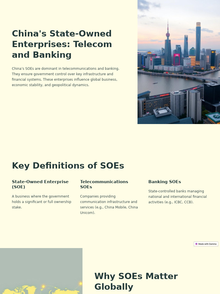 Chinas-State-Owned-Enterprises-Telecom-and-Banking 3 | PDF | State Owned Enterprise | Banks
