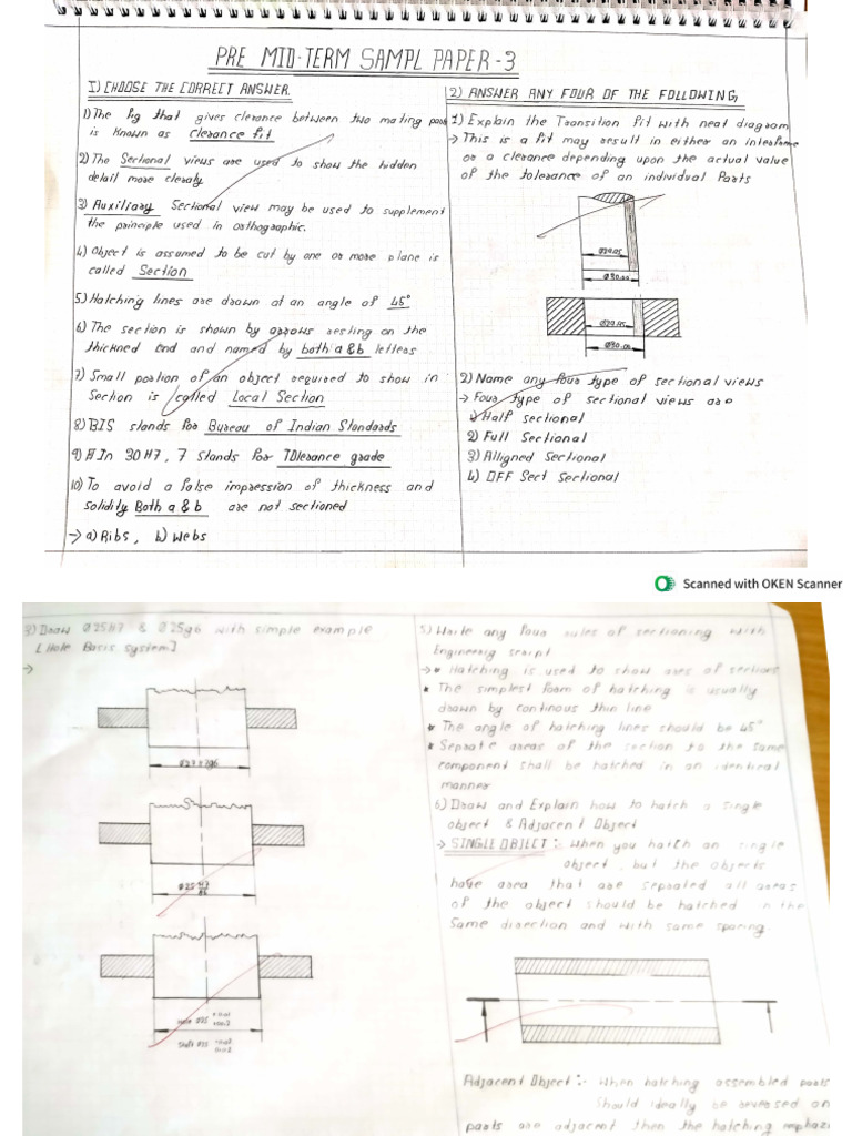 Engineering Drawing 2sem Intermediate | PDF