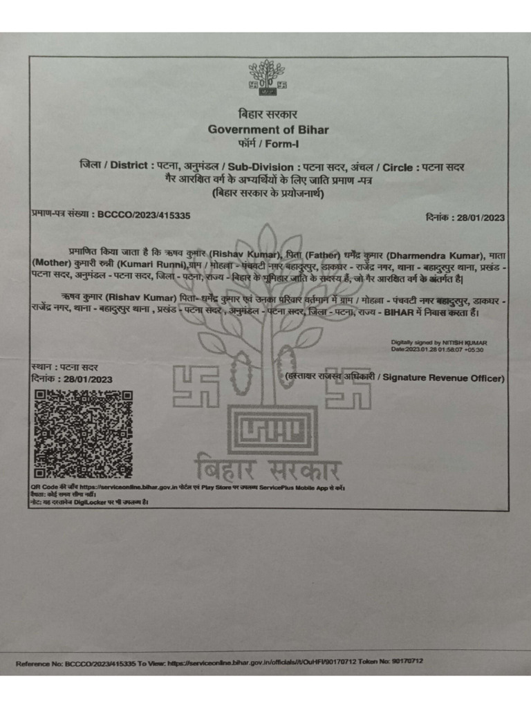 Cast Certificate | PDF