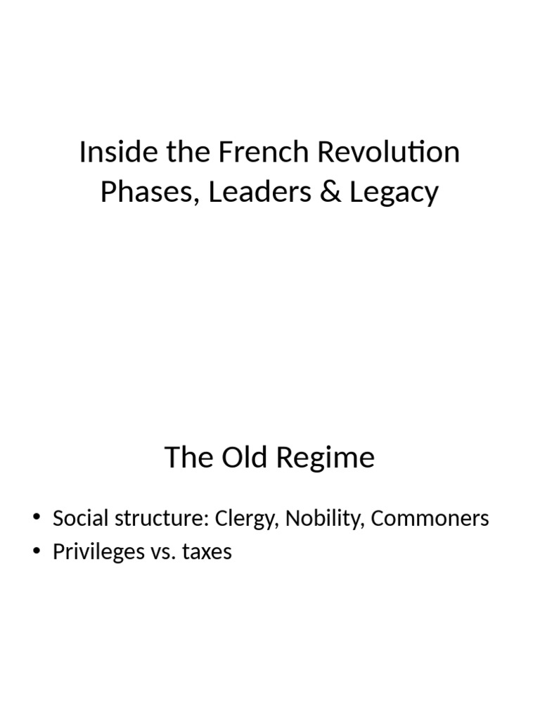 French Revolution Phases and Personalities | PDF