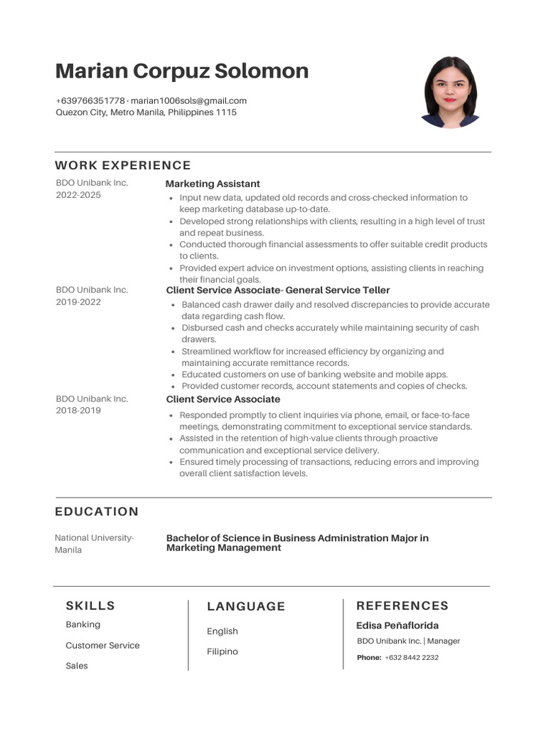 Solomon Marian Resume PDF | PDF | Computing | Business