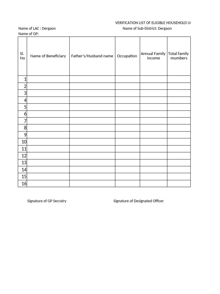 Verification Format | PDF