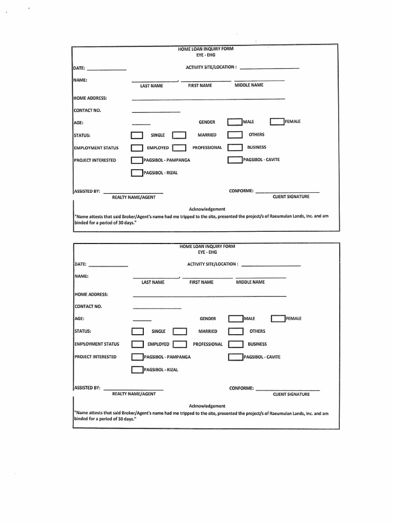 Raemulan Forms | PDF