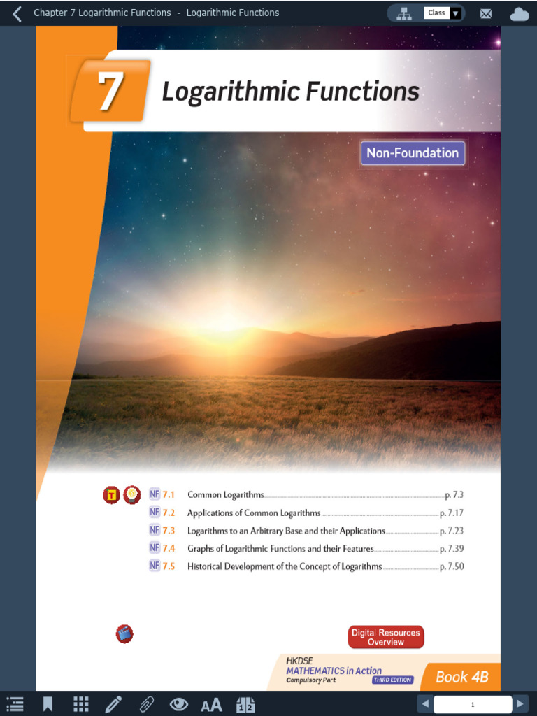 P07 Logarithmic Functions | PDF | Logarithm | Arithmetic