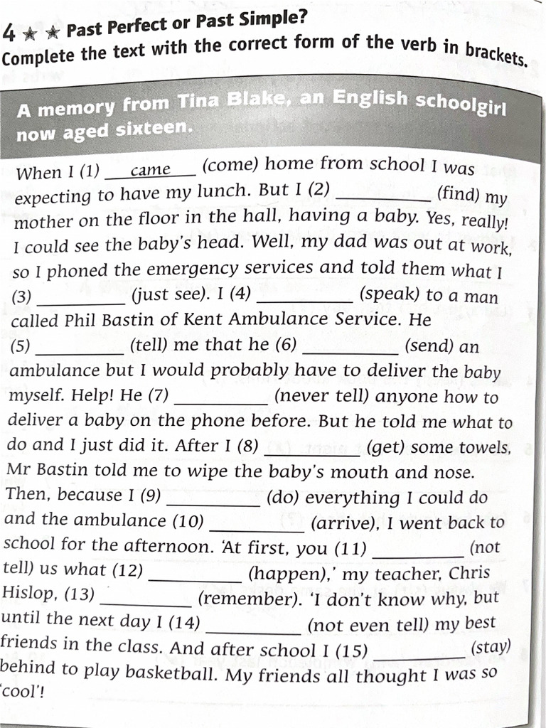 Complete The Text With The Correct Form of The Verb in Brackets. | PDF