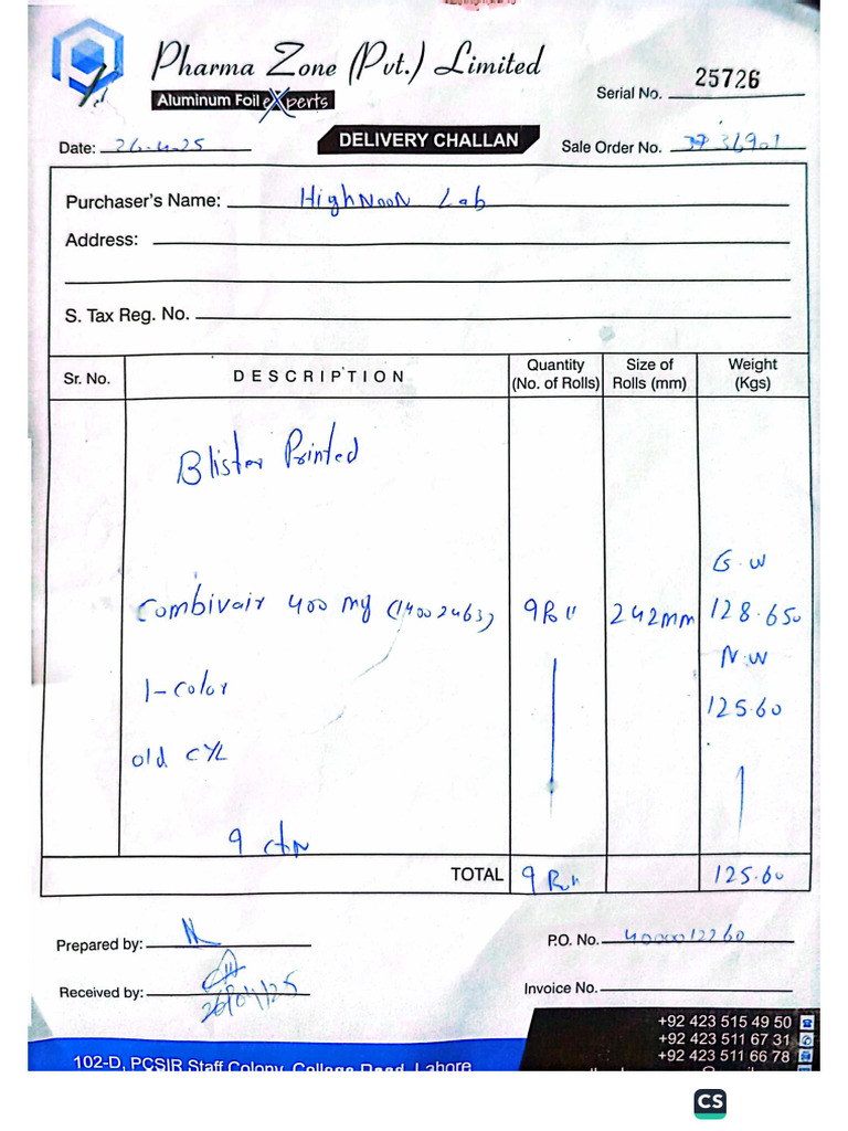 26-04-2025 High Noon Lab | PDF