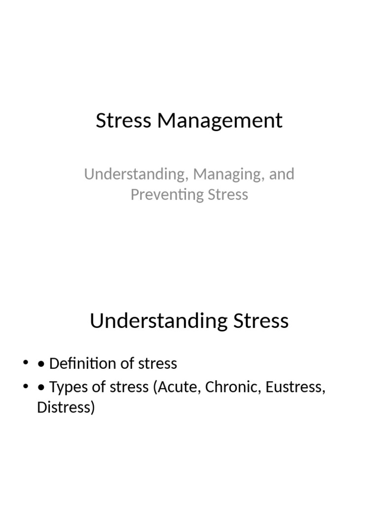 Stress_Management_Presentation | PDF