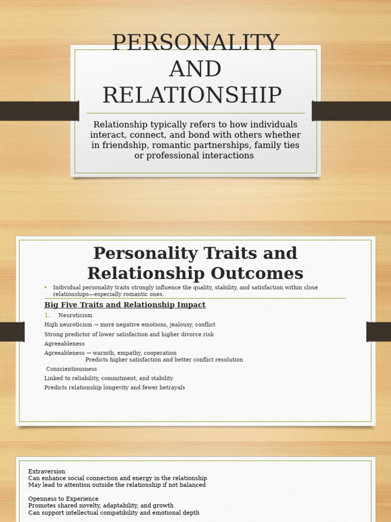 PERSONALITY GROUP 7 | PDF | Attachment Theory | Intimate Relationships
