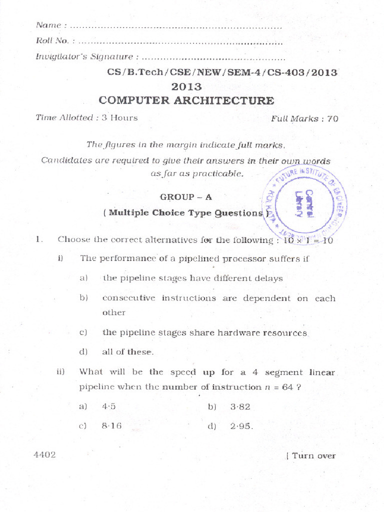 Computer architecture_CS403_13 | PDF