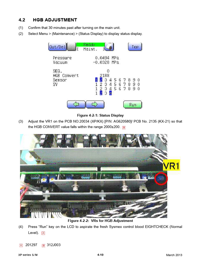 HGB Adjustment for Sysmex KX-21N | PDF