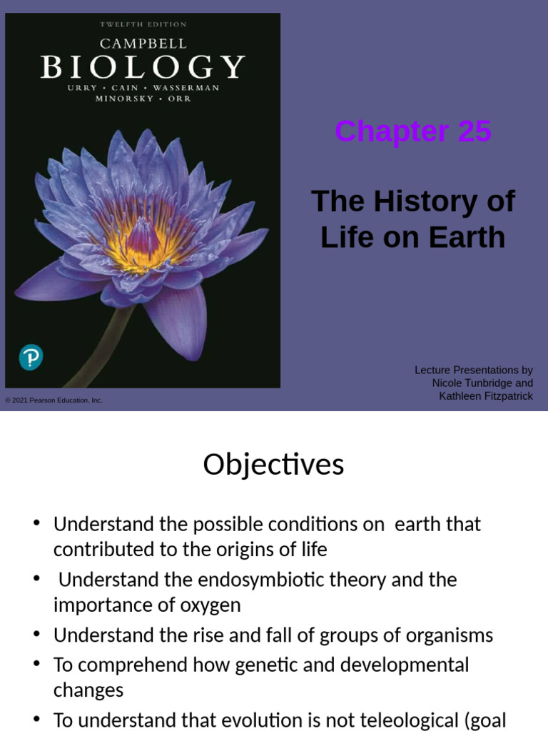 Lecture 4 Chapter 25 History of Life Sp25 | PDF | Rna | Fossil