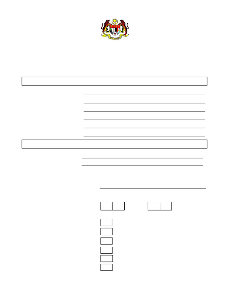 Borang Cuti Kuarantin Penjawat Awam | PDF