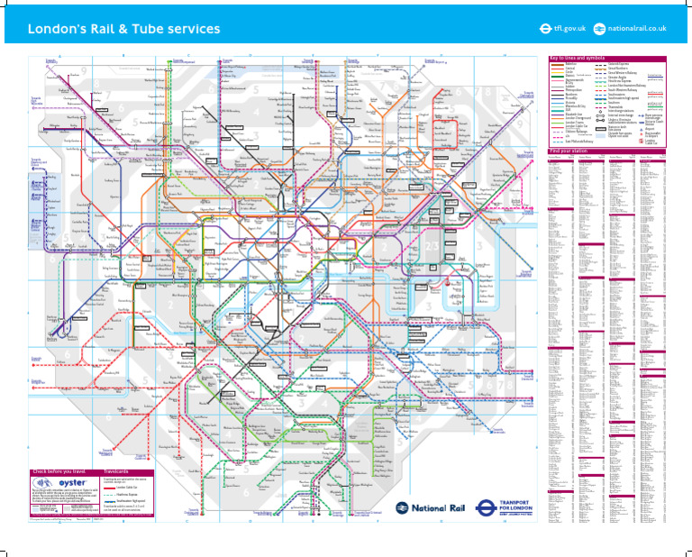 London Rail and Tube Services Map Nov 2022 | PDF | Rail Infrastructure ...