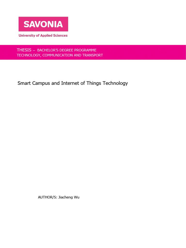 Jiacheng Wu | PDF | Internet Of Things | Computer Network