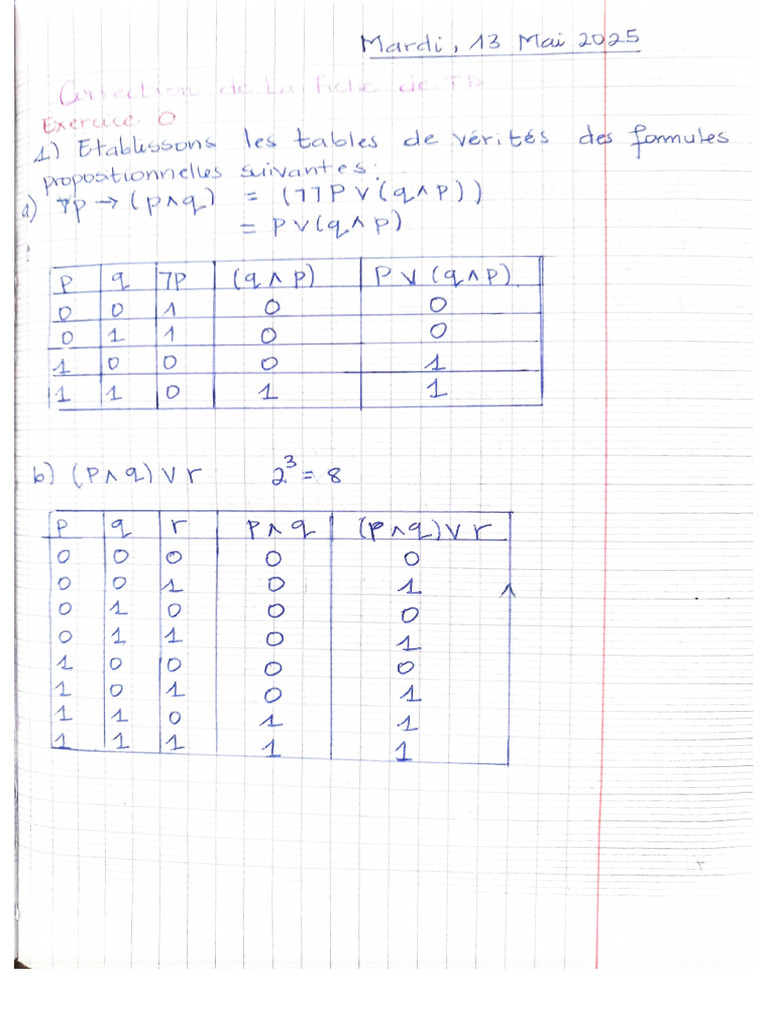 TD Logique Formelle | PDF