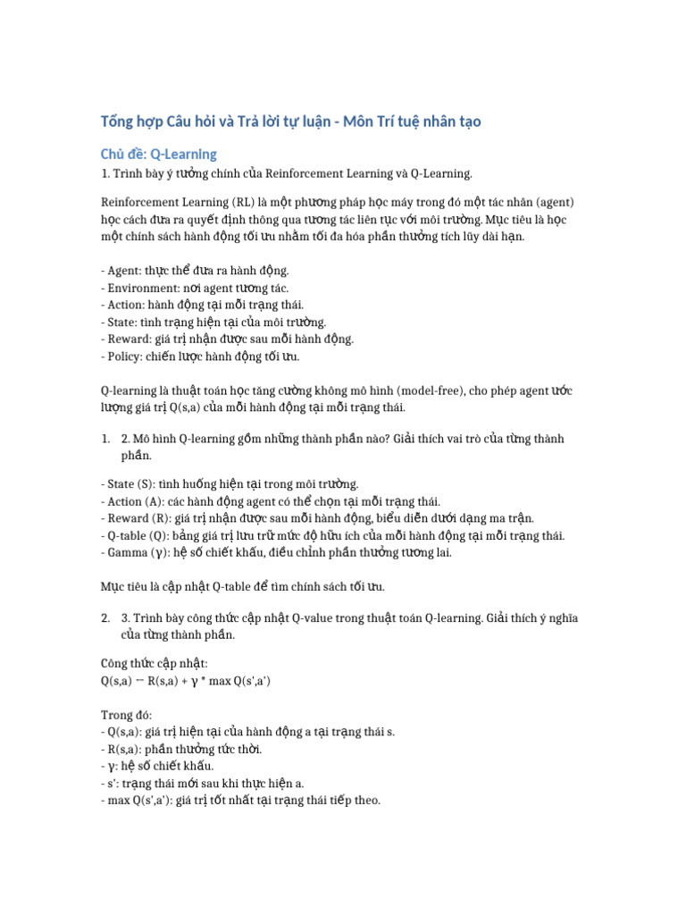 Q Learning Tuluan | PDF