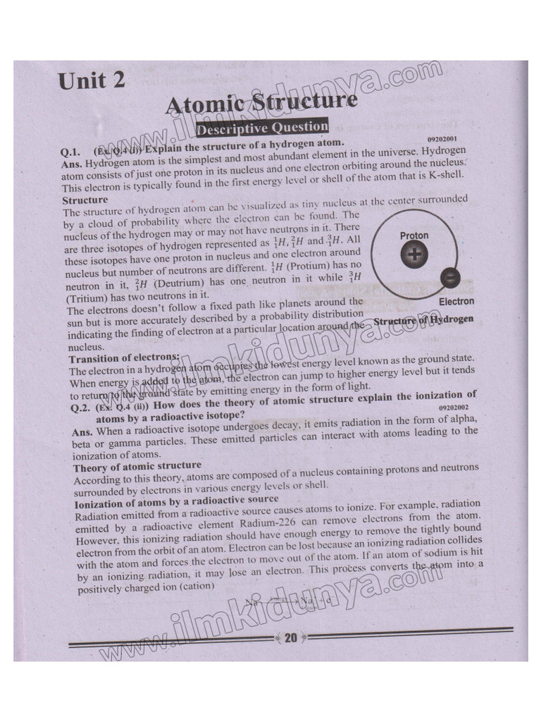 9th Class Chemistry Unique Notes New Syllabus 2025 Pages002 | PDF