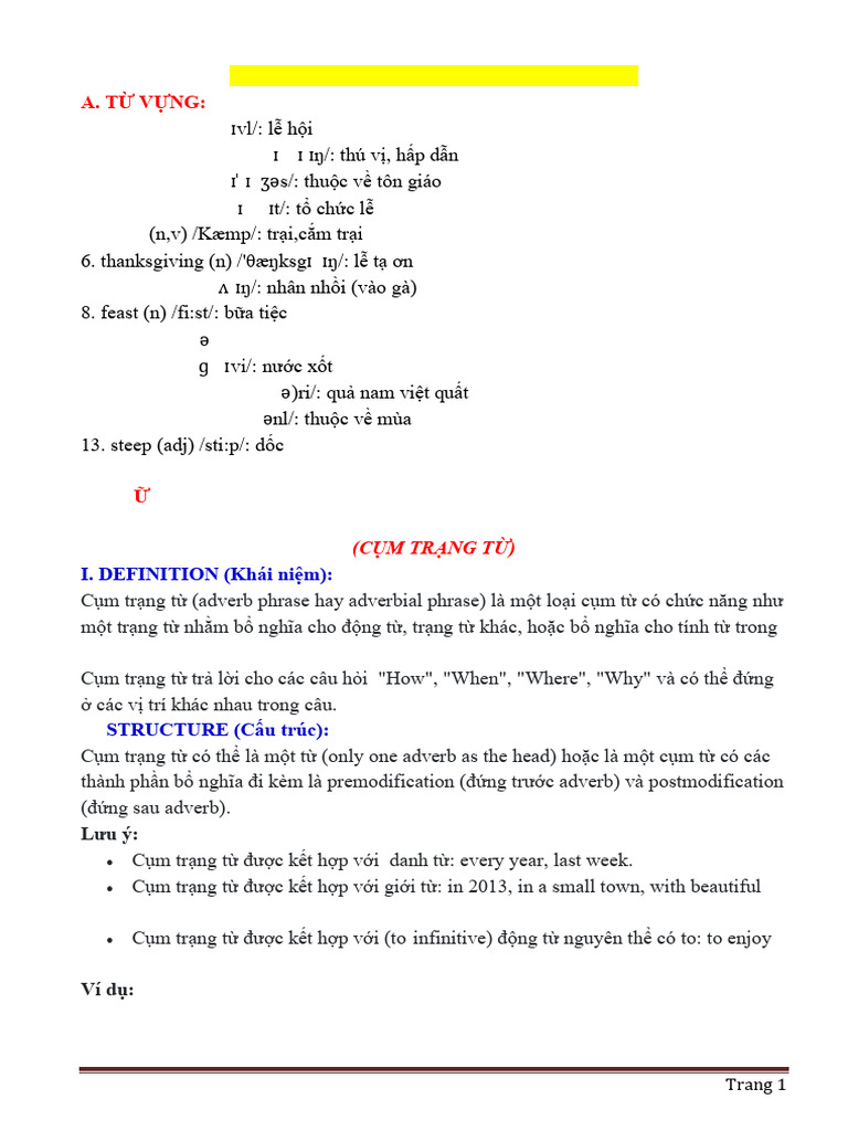 Thuvienhoclieu.com BTTHCS TA7 Unit 9 | PDF | Festival