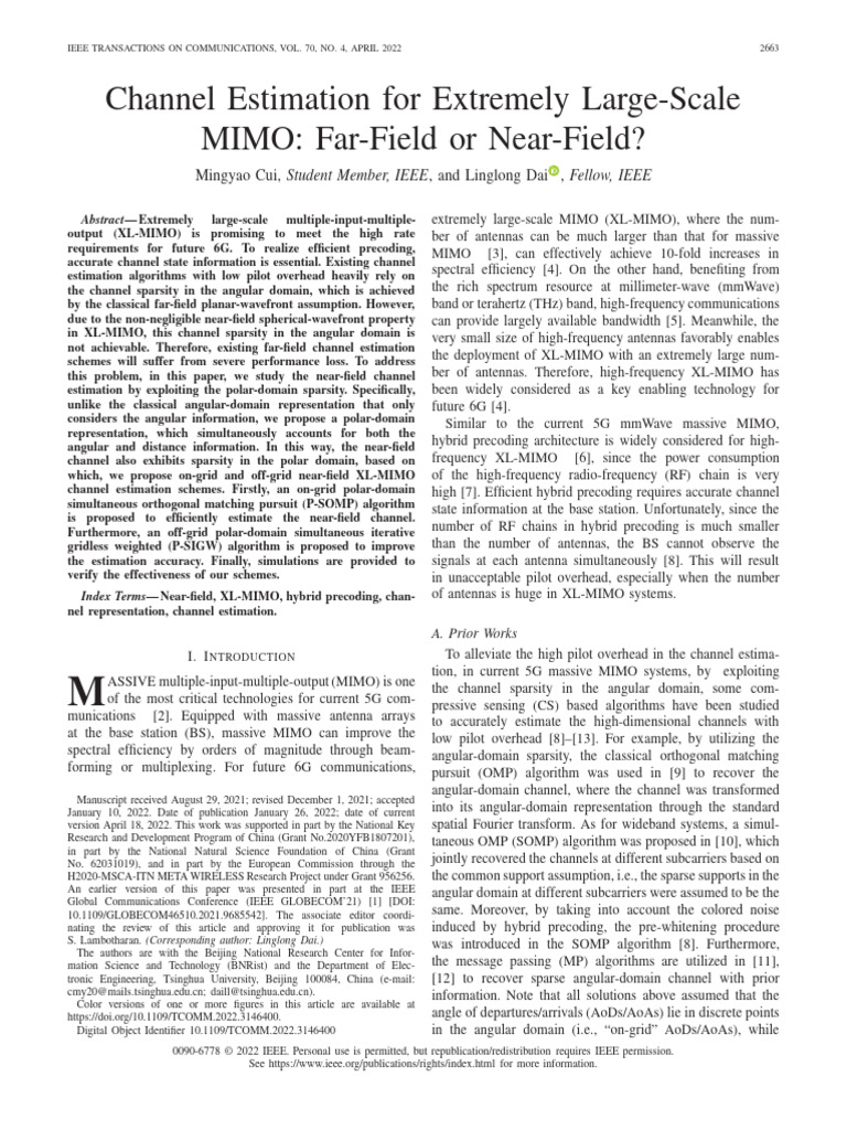 Channel_Estimation_for_Extremely_Large-Scale_MIMO_Far-Field_or_Near-Field | PDF | Mimo | Matrix ...