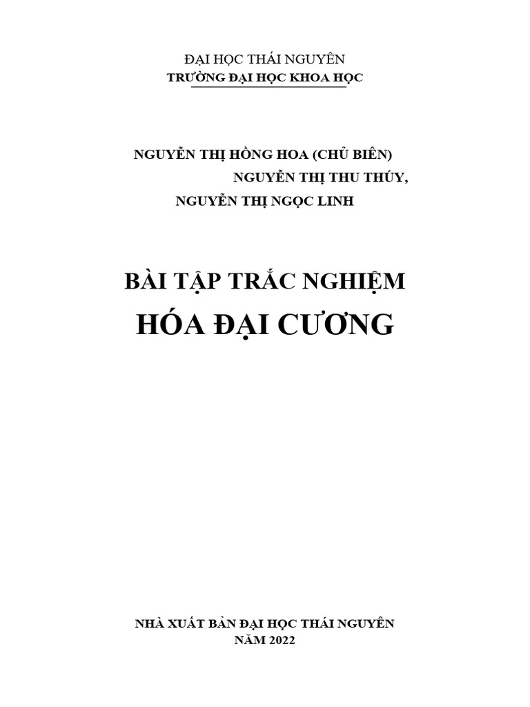 BT Hoa Dai cuong (1) | PDF
