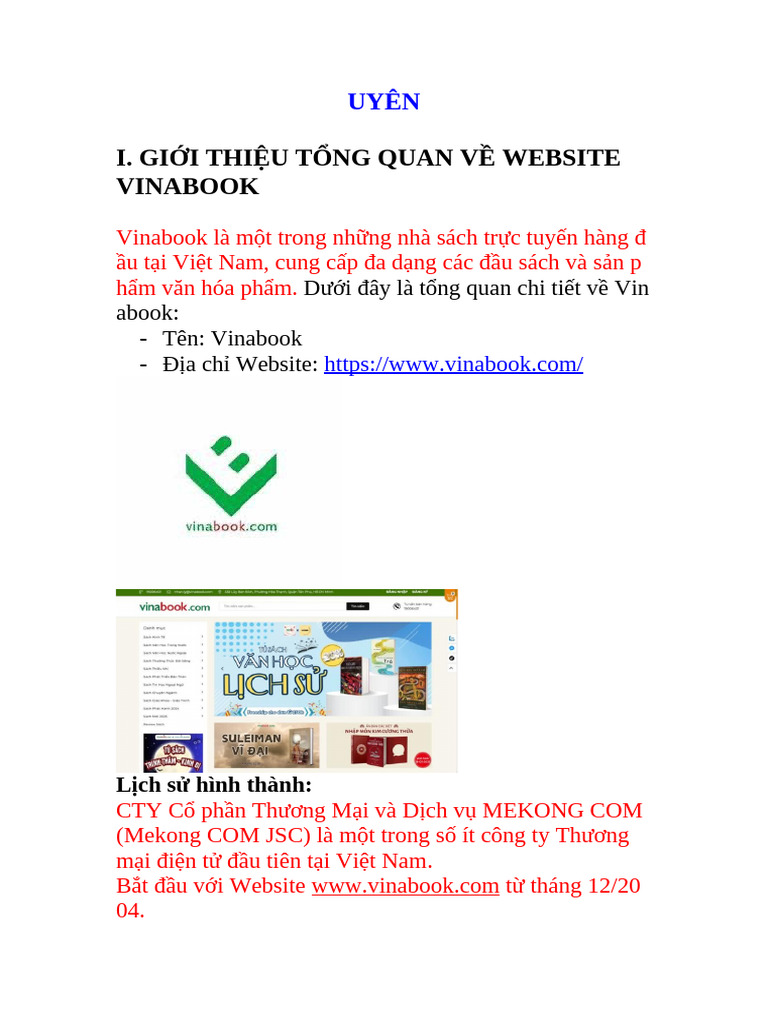 Vinabook UYÊN | PDF