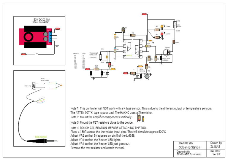 hakko_control_schematic (2) | PDF | Sensor | Resistor