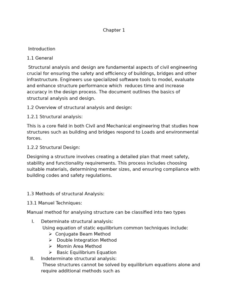 Structural Analysis and Design Basics | PDF | Structural Analysis ...