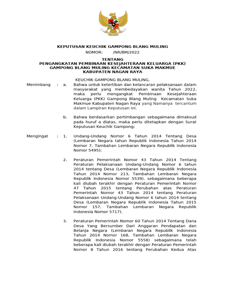 SK PKK 2022 | PDF