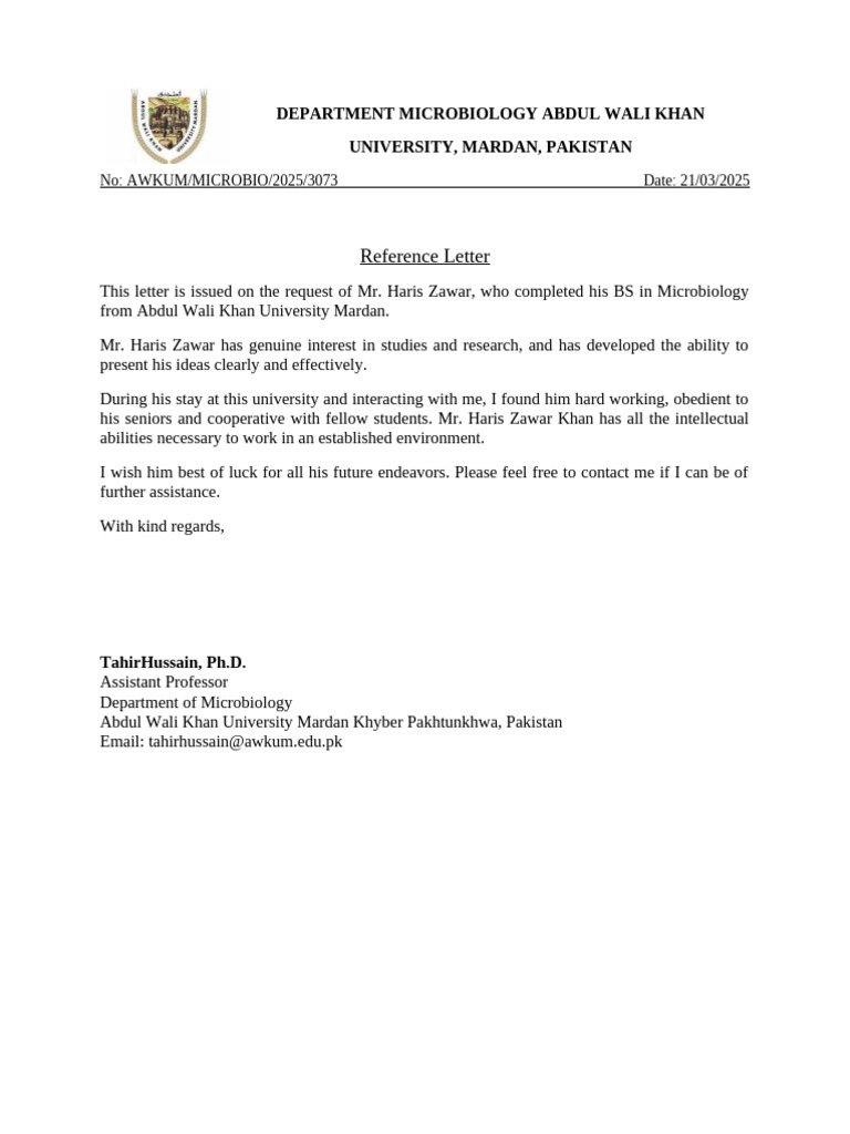 Reference Letter 2 | PDF