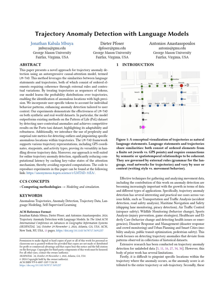 Trajectory Anomaly Detection with Language Models | PDF | Machine Learning | Learning