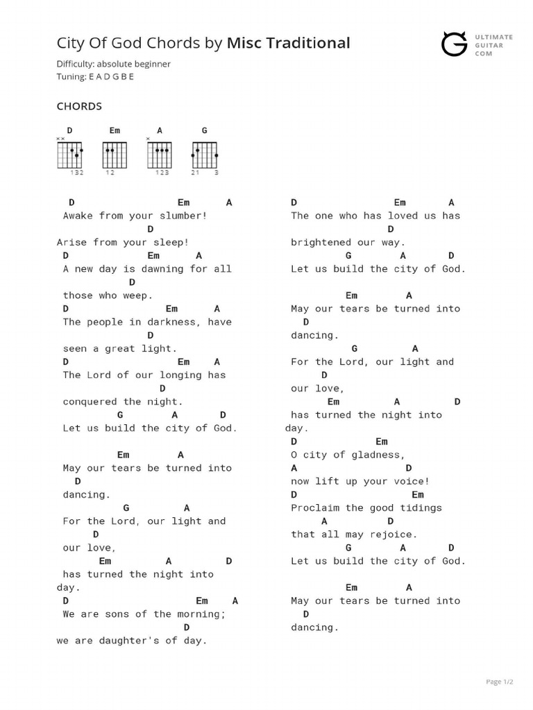 City of God Chords | PDF