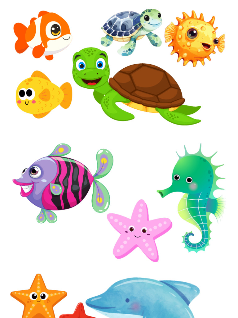 Ocean Animals Reading Presentation | PDF