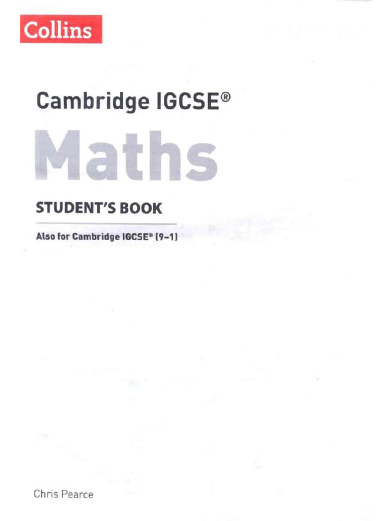 Math - Students Book, Collins | PDF