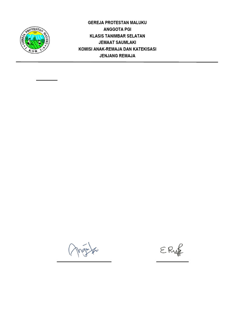 Undangan Pembinaan Remaja GPM Saumlaki | PDF