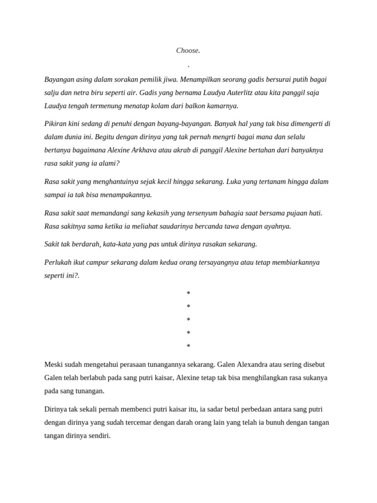 Cinta dan Kesedihan Alexine | PDF