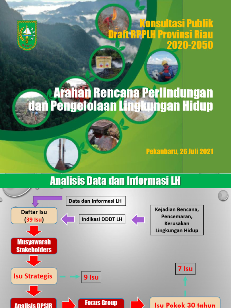 Konsultasi Publik - Arahan RPPLH Provinsi Riau - 26 Juli 2021#2 | PDF