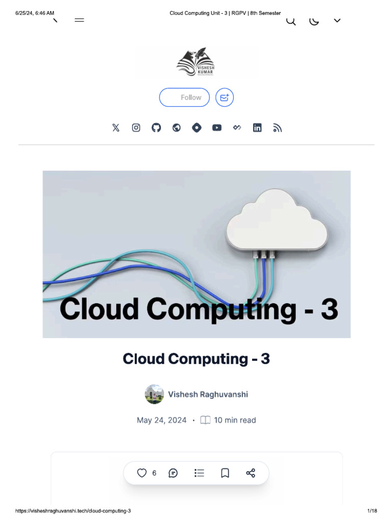 Cloud Computing Unit 3 | PDF