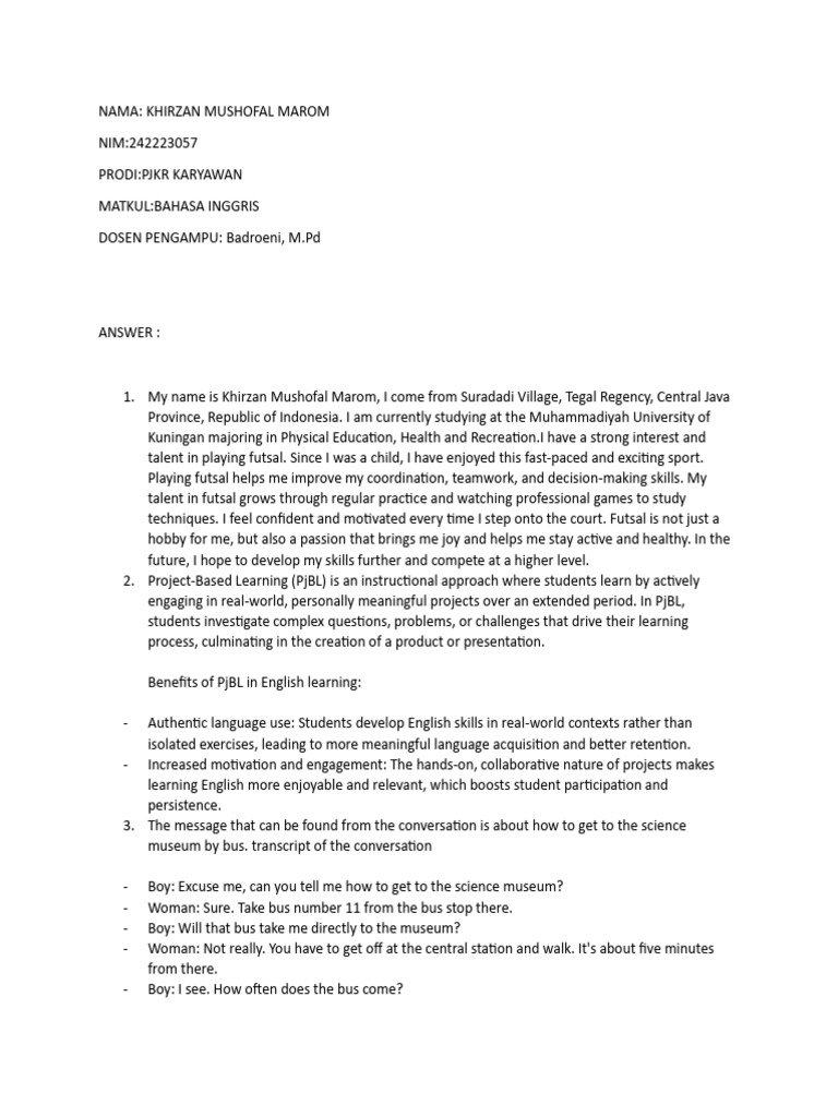 Khirzan Uts Bahasa Inggris Sems2 | PDF | Communication | Behavior Modification